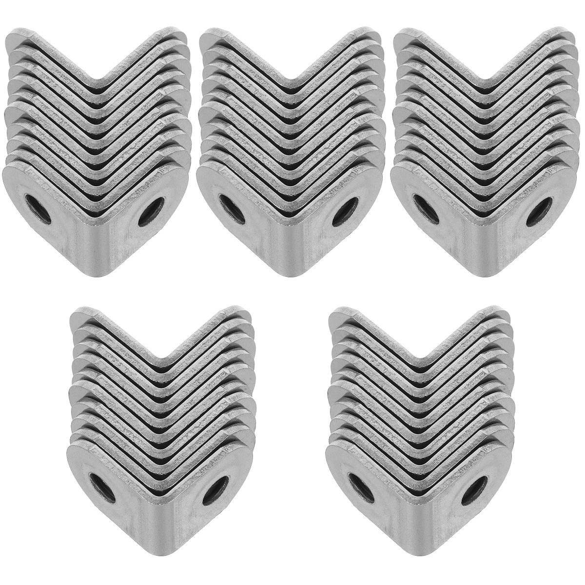 50 Pcs L-shaped Corner Code Angle Brackets Mini Stand Window Holder ...