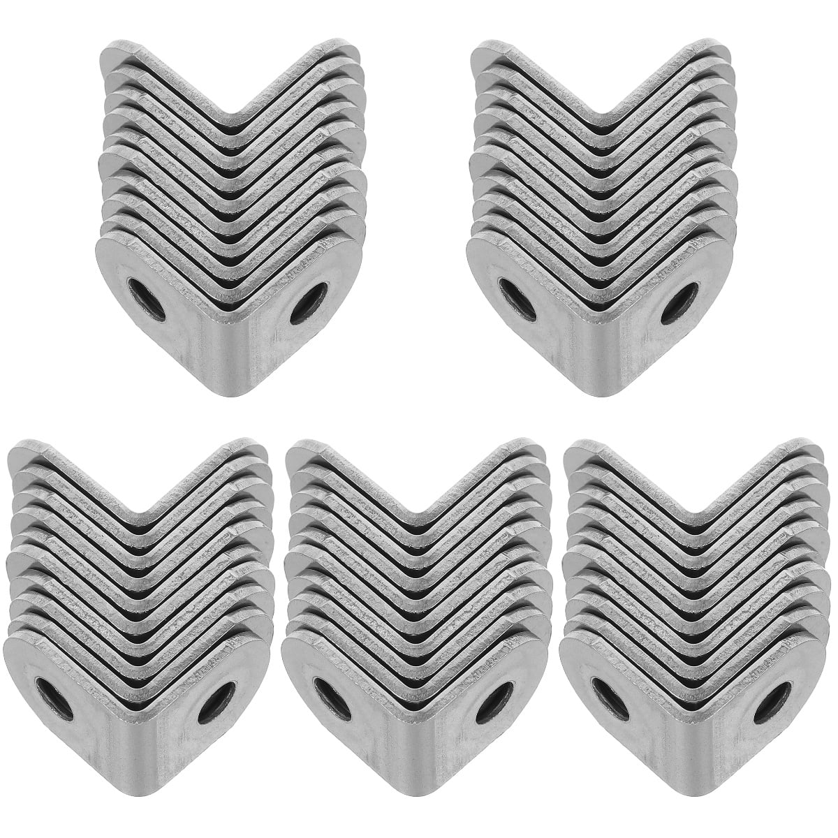 50 Pcs L-shaped Corner Code Corner Bracket Angle Brackets Wood Shelf ...