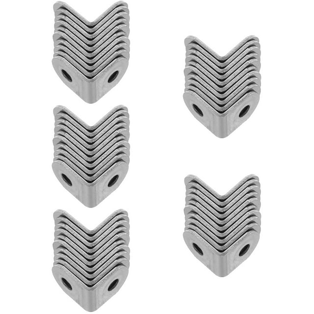 50 Pcs L-shaped Corner Code Metal Bracket Corner Bracket Metal L ...