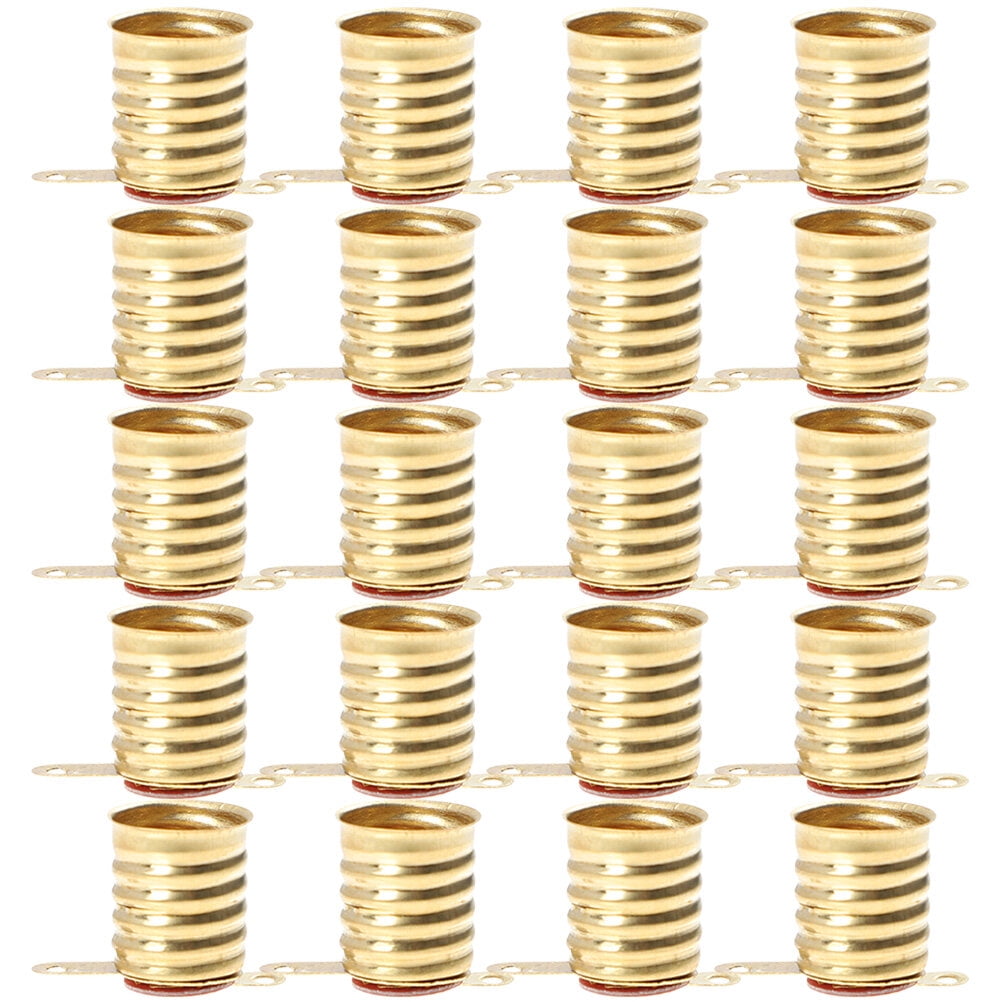 50 Pcs Lamp Holder Light Bulbs Home Experiment Base E10 Mini LED Socket ...