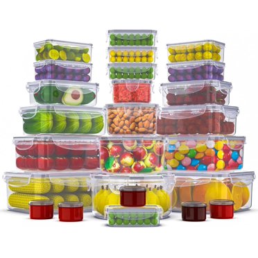 NutriChef 5-Piece 35.86oz Borosilicate Glass Food Storage Containers ...