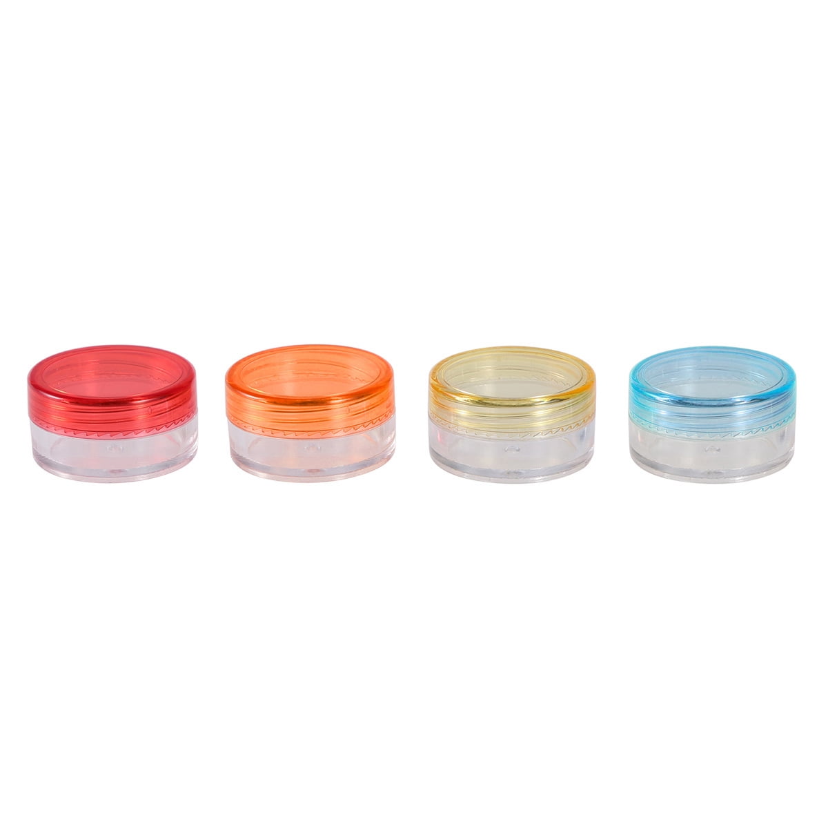 GOOHOCHY 50Pcs 5g Mini Portable Plastic Round Pot Bottles Cosmetic ...