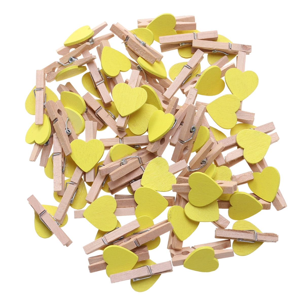 50 Pcs Love Heart Strings Clips Painting Decoration - Walmart.com