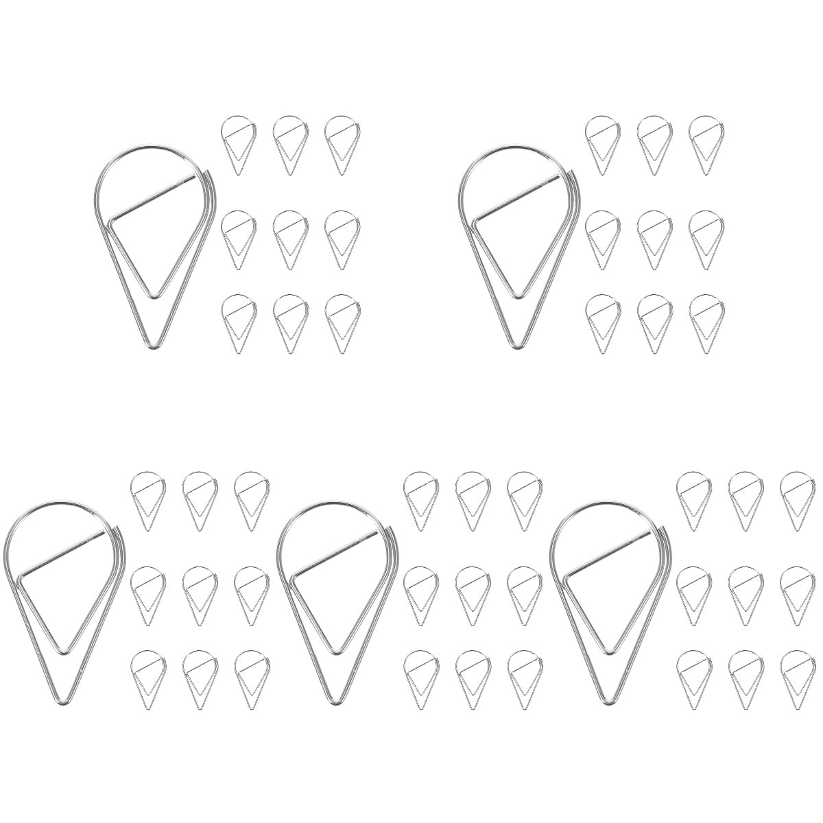 50 Pcs Lovely Shape Stationery Binder Clips Photos Tickets Notes Letter ...