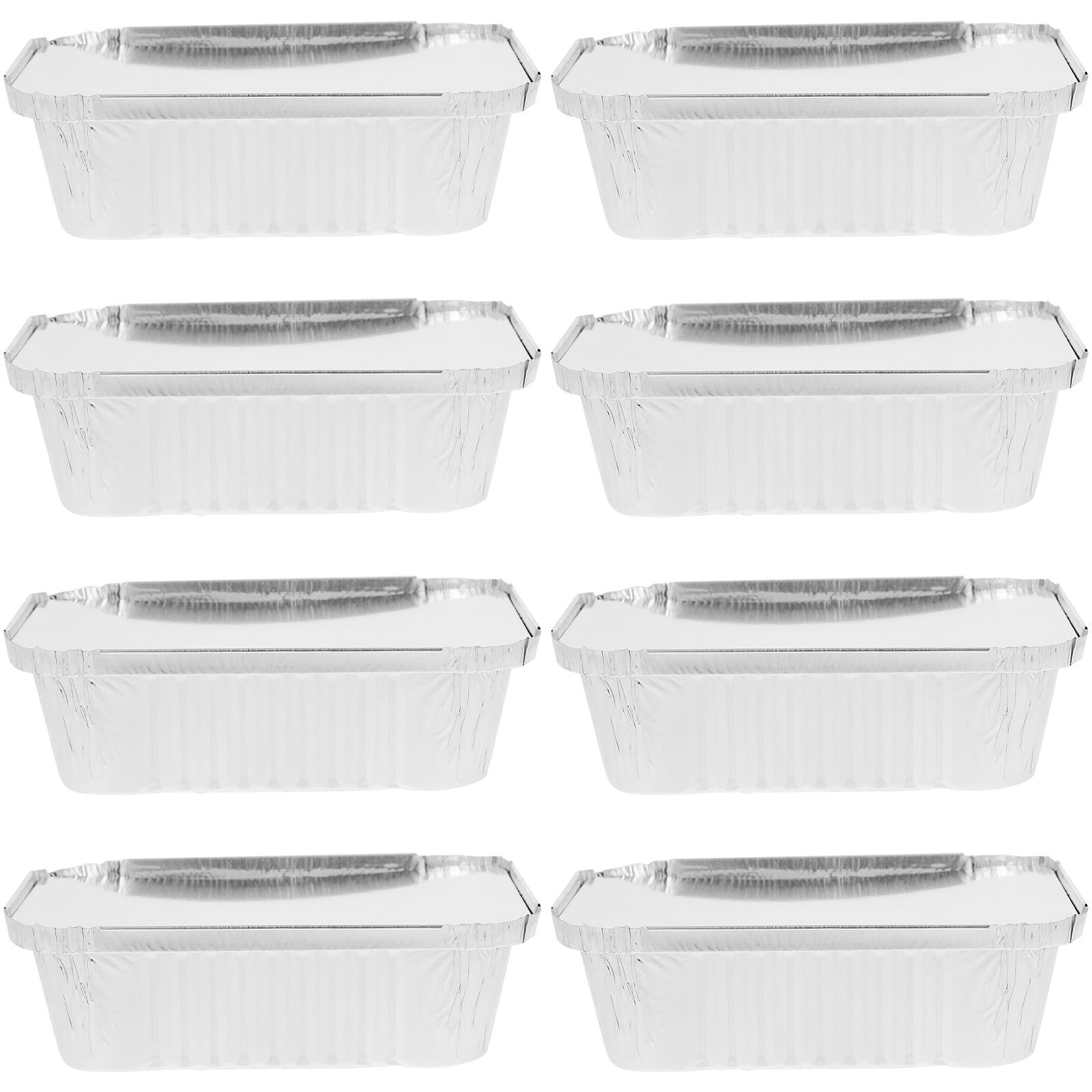 ONAPARTER 50 Pcs Lunch Box Tin Foil Oven Pasta Aluminum Rectangular ...