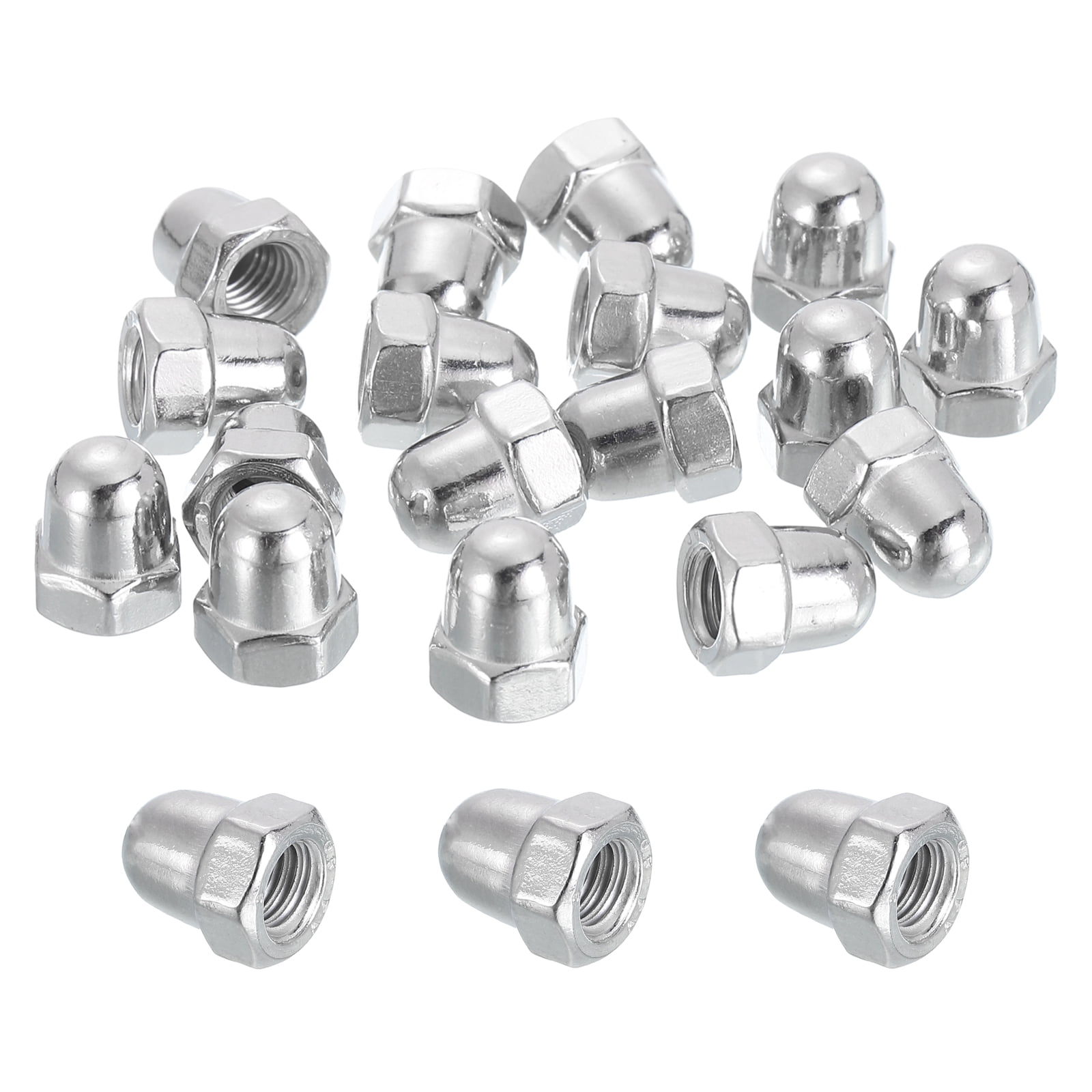 50 Pcs M5x0.8mm Acorn Cap Nuts, 316 Stainless Steel Hex Cap Dome Head ...