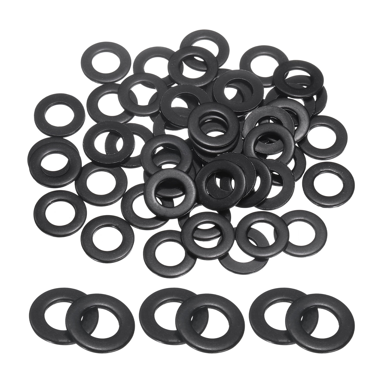 50 Pcs M8 304 Stainless Steel Flat Washers, 8.5mm ID x 15mm OD x 1.4mm ...