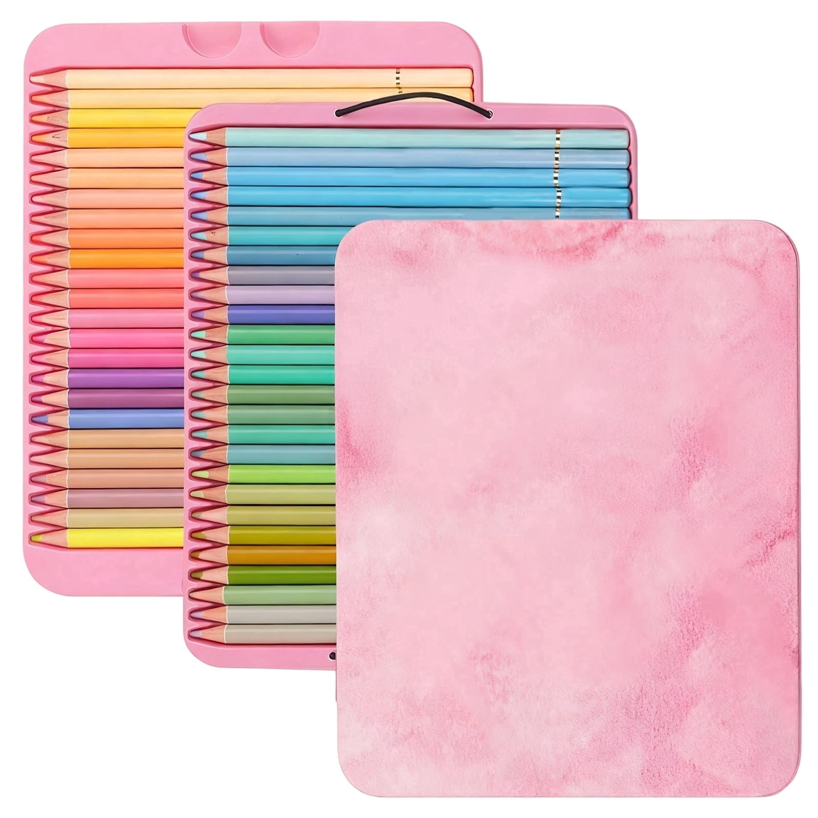 50 Pcs Macaron Colored Pencils,Professional Artist Pastel Set,Soft ...