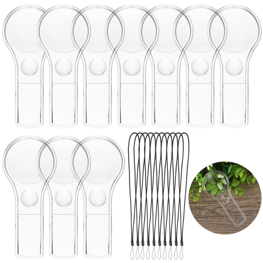 50 Pcs Magnifying Glasses, 10x 5x Handheld Reading Magnifiers with 50 ...