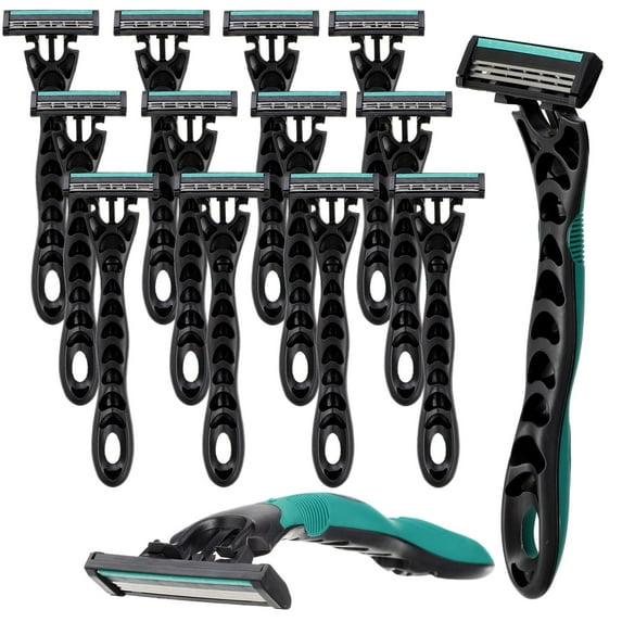 50 Pcs Men's Disposable Razors Bulk 3 Blade Men Razors for Head ...