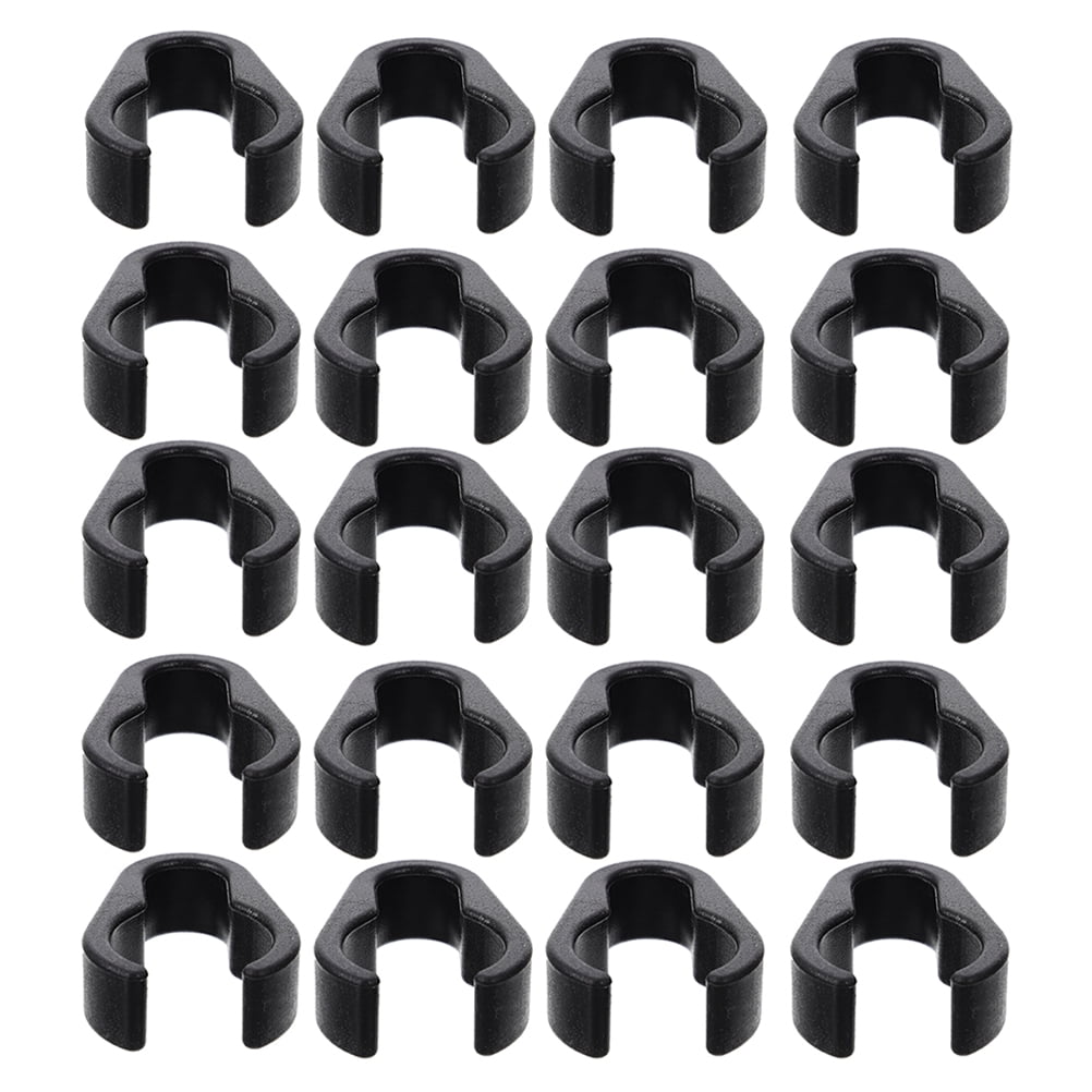 50 Pcs Microphone Clip Bow Pole Cello Brick Threshold Ramp Black ...