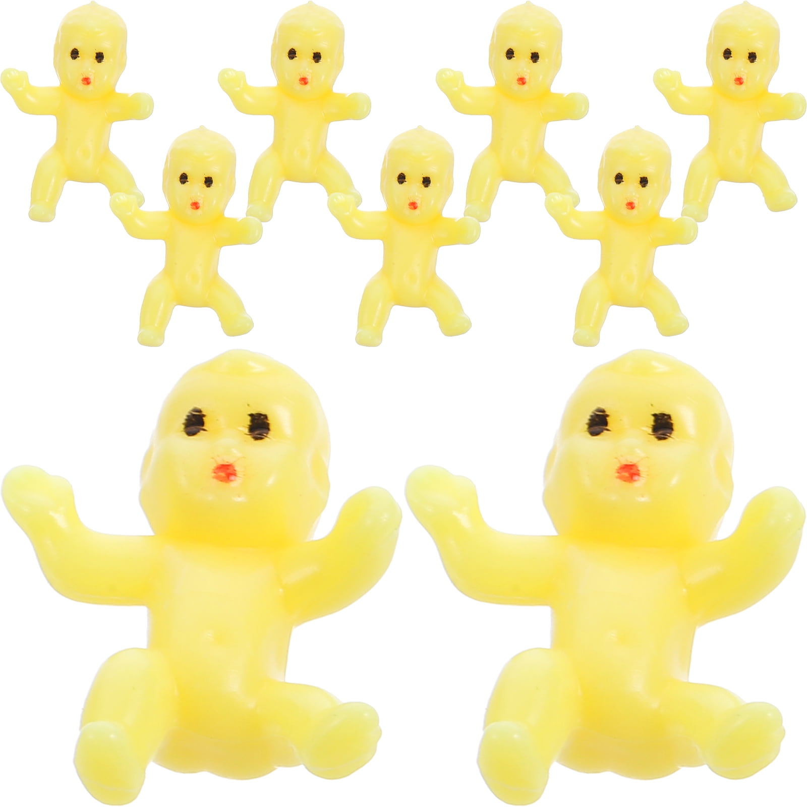 50 Pcs Mini Baby Plastic Babies Dolls Figurines Shower Decorations ...