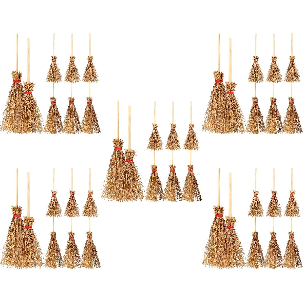 50 Pcs Mini Broom Childrens Toys Tiny Brooms Models Fairy Broomsticks ...