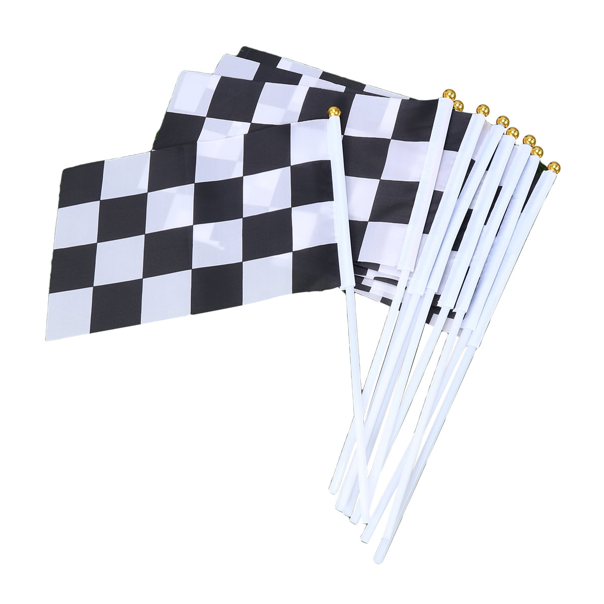 50 Pcs Mini Checkered Flag Chequered Race Car Party Favors Flags ...