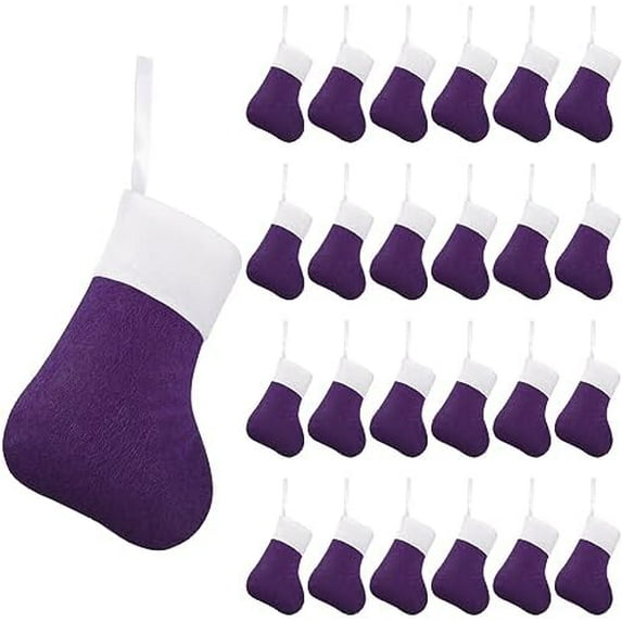 50 Pcs Mini Christmas Stockings Christmas Office Colleague Gifts Small ...