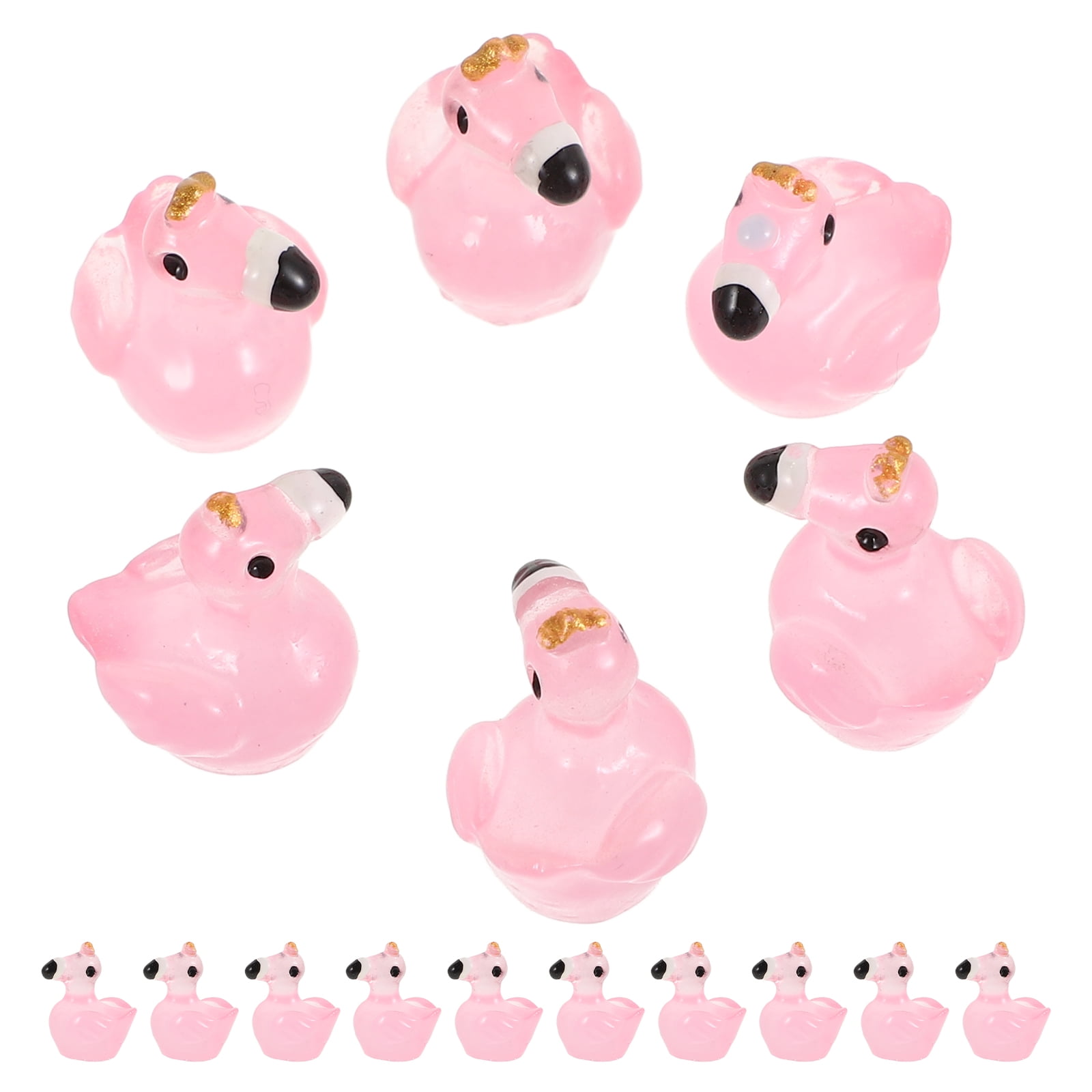 50 Pcs Mini Flamingos Figurines Miniature Ornaments - Walmart.com