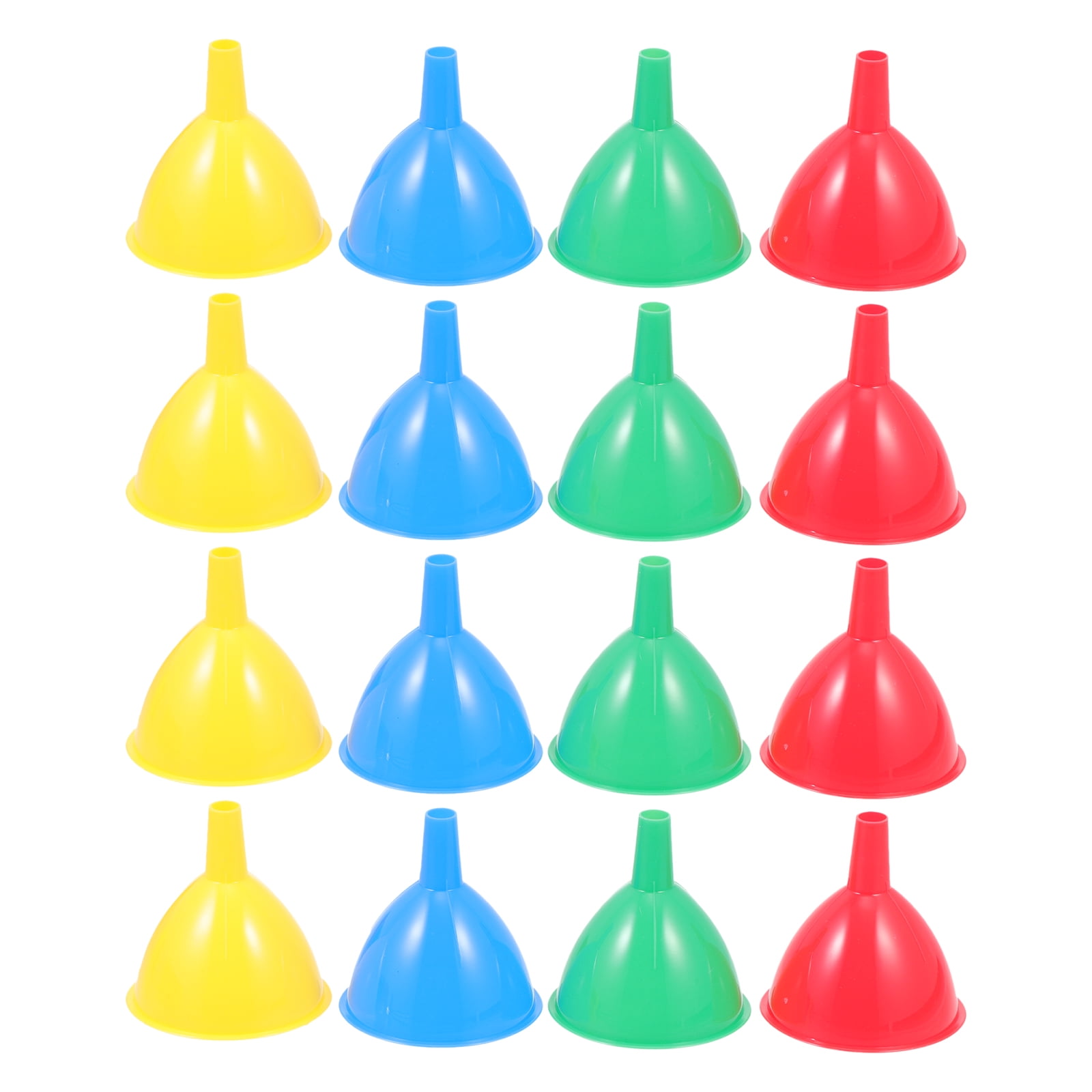 MEIBUTYUP Multi Color PP Funnels for Lab Use Thicken Smooth 50Pcs ...