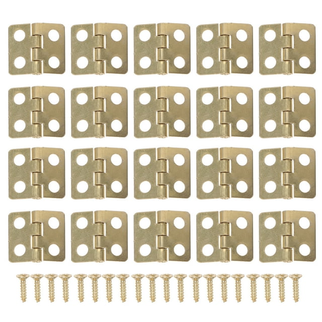 50 Pcs Mini Hinge Miniature Furniture Hinges Small for Handmade Crafts ...