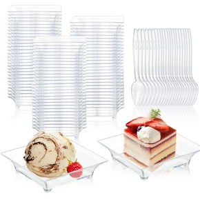 Mini Plastic Appetizer Plates