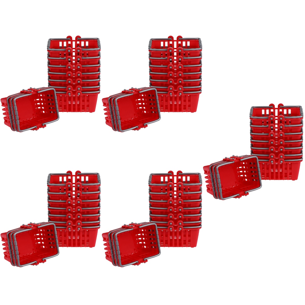 50 Pcs Mini Shopping Basket Small Model Toy Miniature Decor House Home ...