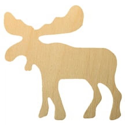 50 Pcs Moose Cut Outs 3-1/4" wide x 3-1/4" tall x approx 1/8" thickMade ...
