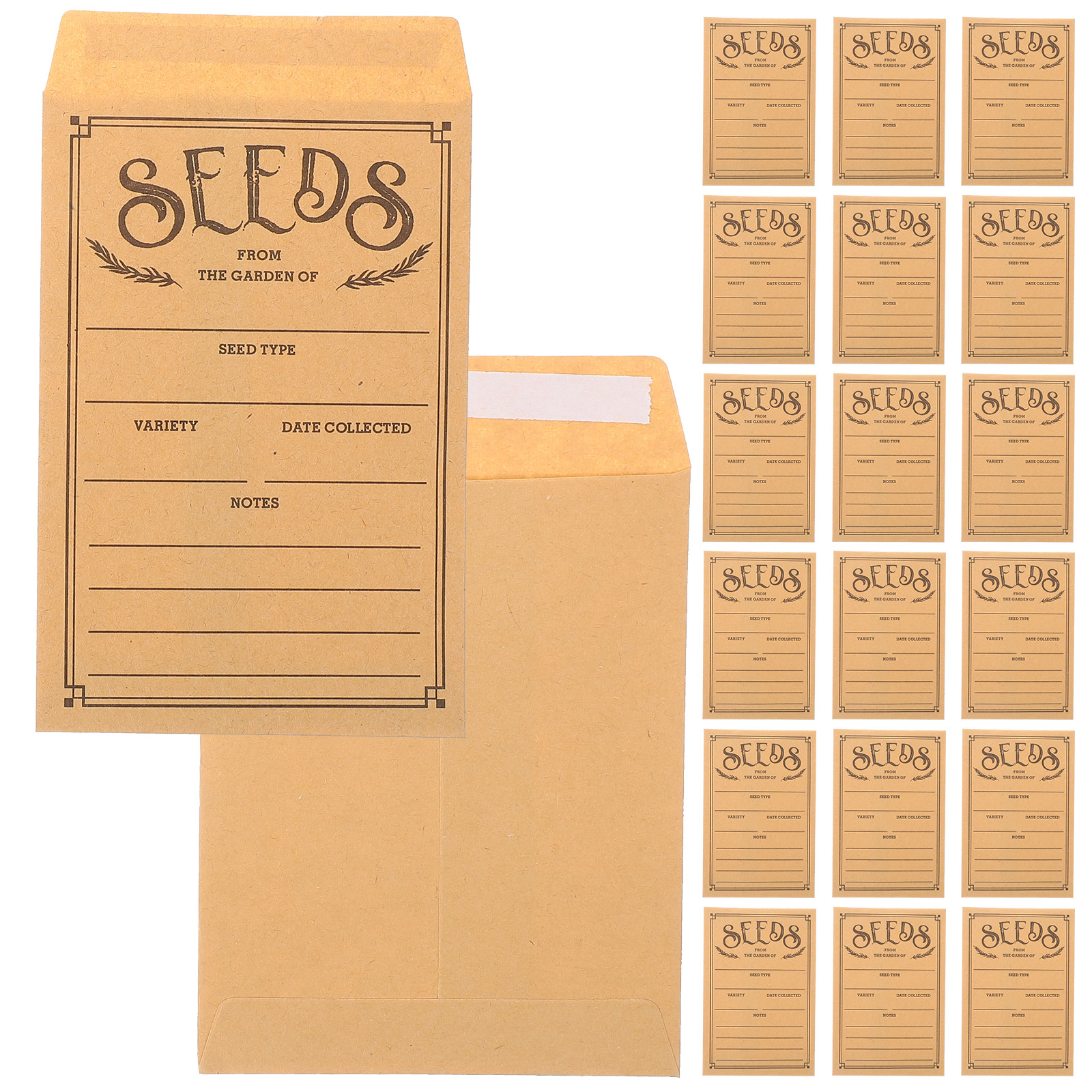 50 Pcs Multi-use Seeds Packets Vellum Paper Boxes Envelopes - Walmart.com