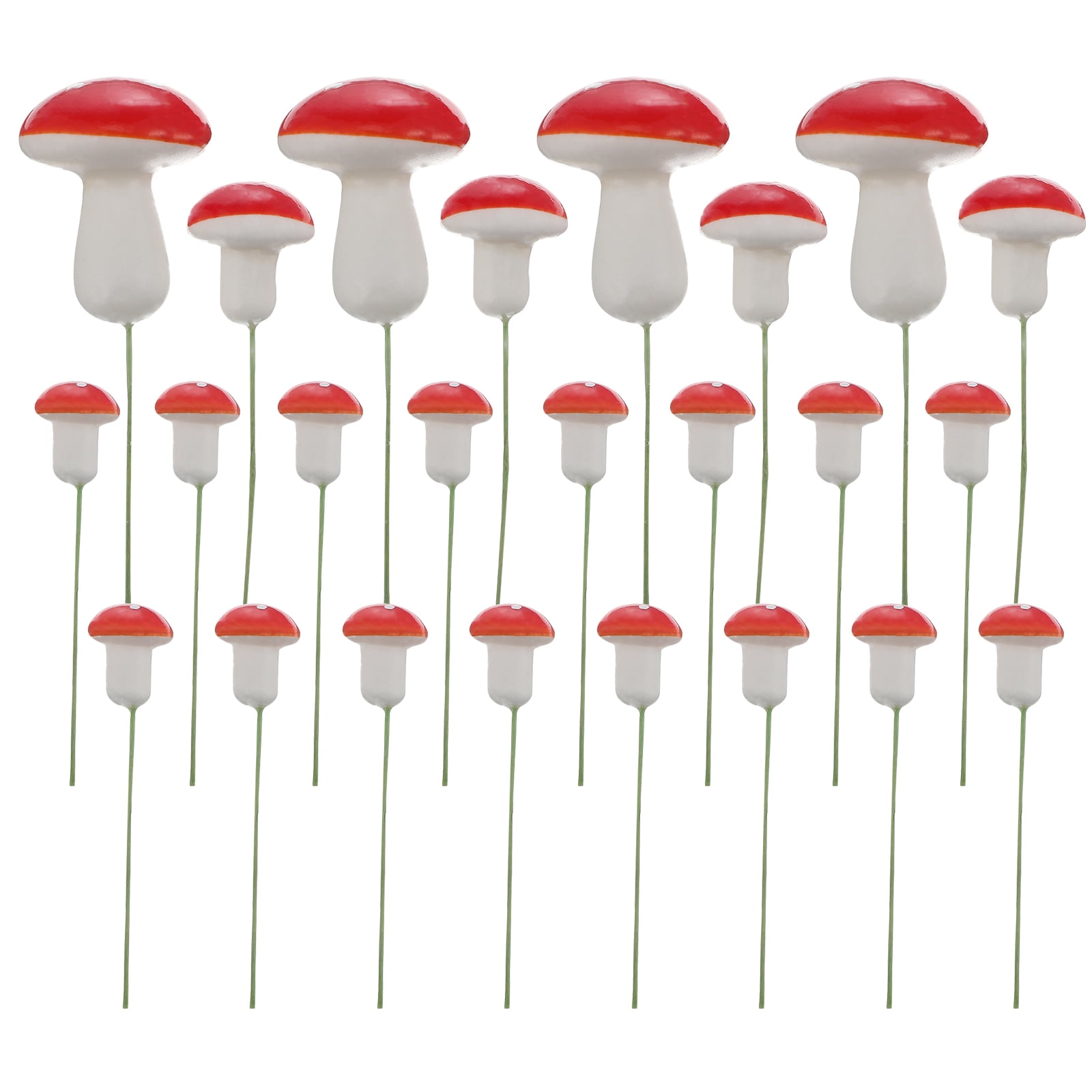 50 Pcs Mushrooms Foam Insert Mini Gardening Props Simple and Chic ...