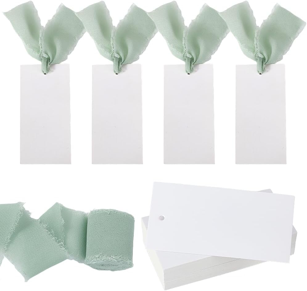 50 Pcs Name Place Cards for Table Setting 3.93 x 1.97 Inch Blanks Place ...