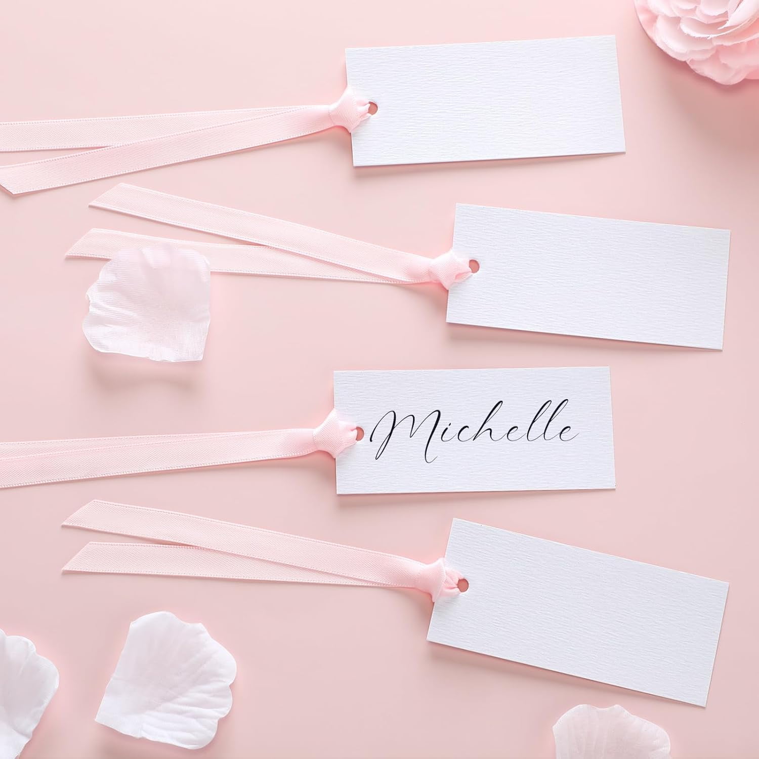 50 Pcs Name Place Cards for Table Setting Blank Wedding Place Cards ...