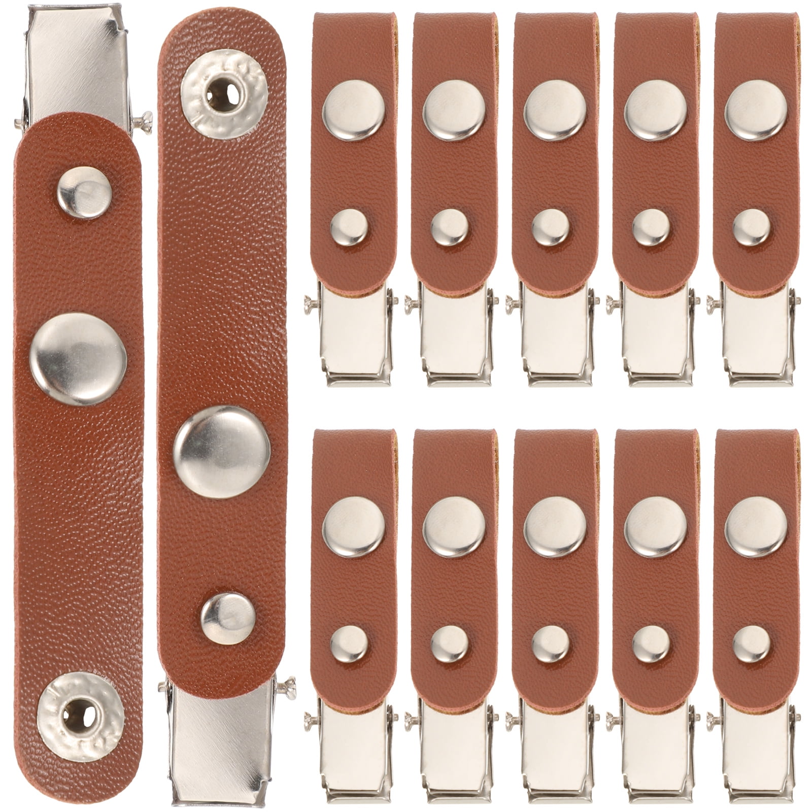 50 Pcs Nurse Badge Coat Holder Clips Name Tags with Holders Metal ...