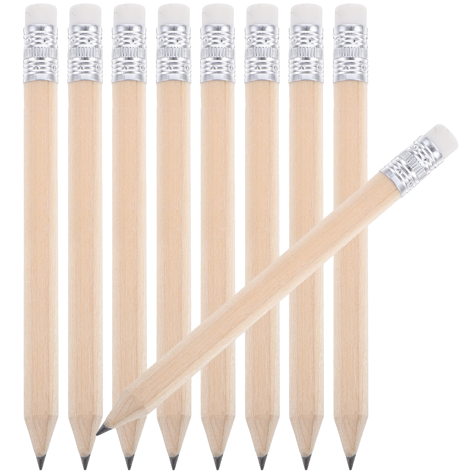 50 Pcs Office Supllies Sketch Pencil Drafting Pencils White Wood Pencil ...