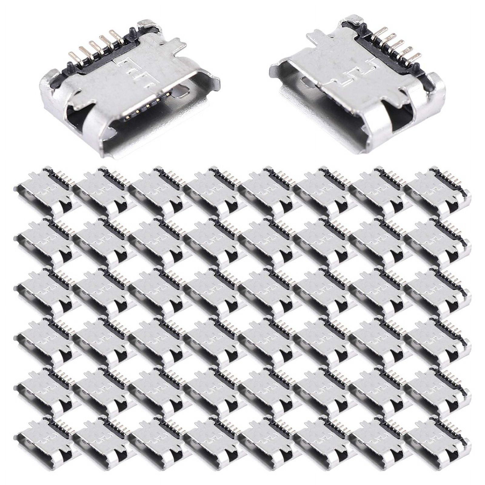 50 Pcs PCB -USB Type B 5Pin Female Socket Adapter Jack - Walmart.com