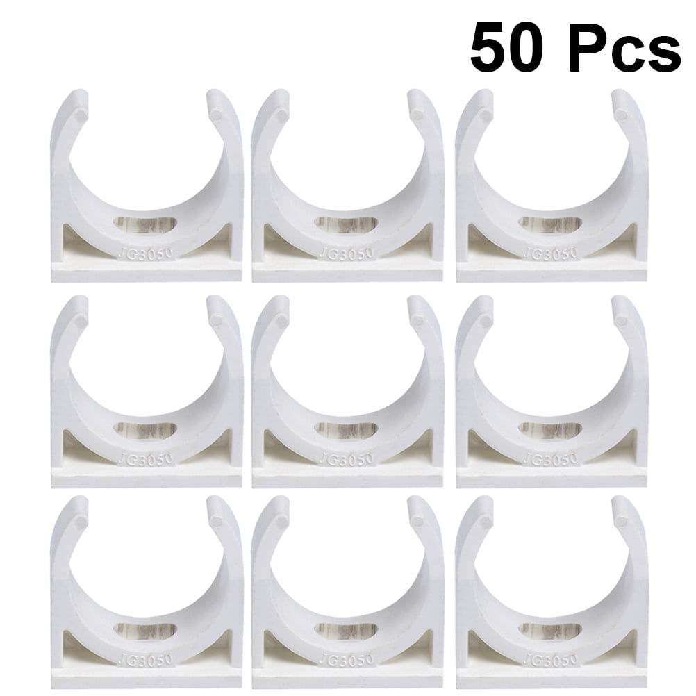 50 Pcs PVC Pipe Clamp Riding Horse Clamp Thin Wall Hose Tubing Hose ...