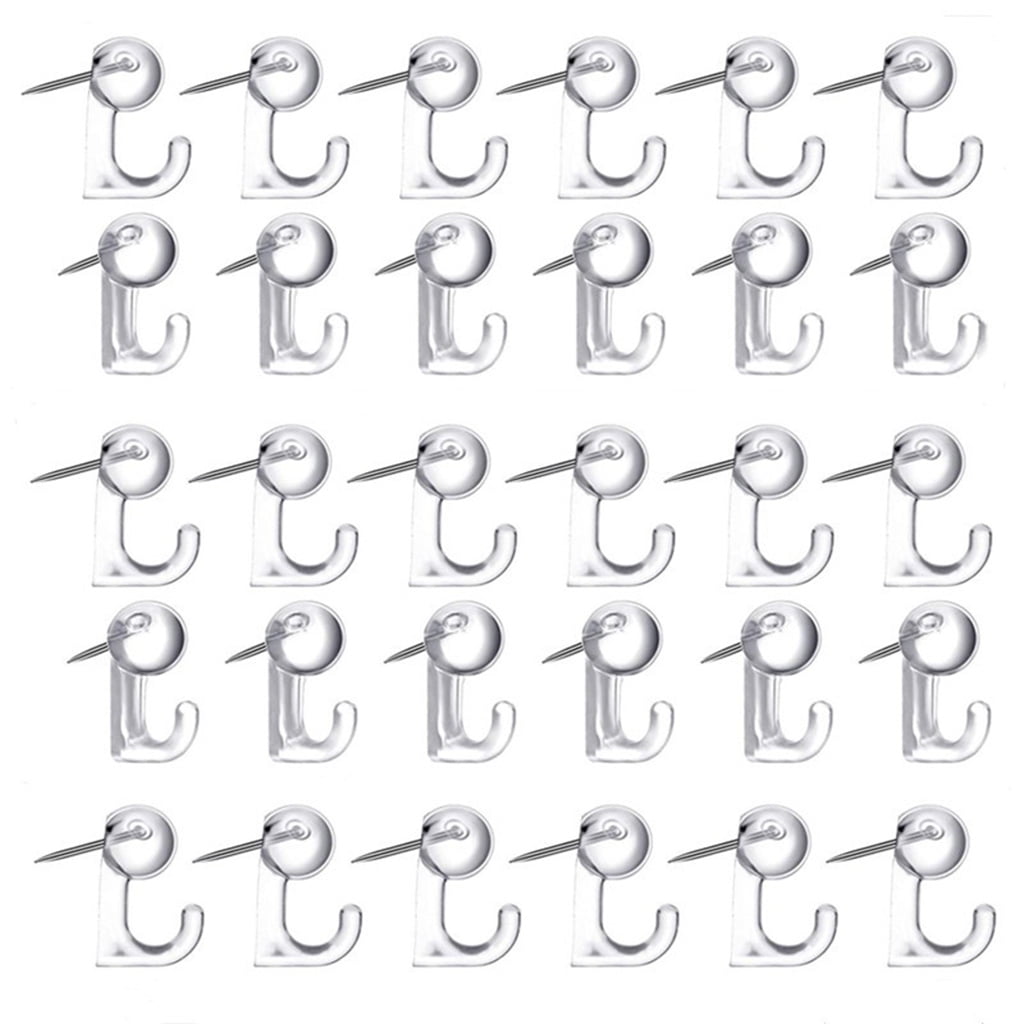50 Pcs/Pack Decorative Pushpin Multi-purpsoe Hook-shaped Pushpin for ...