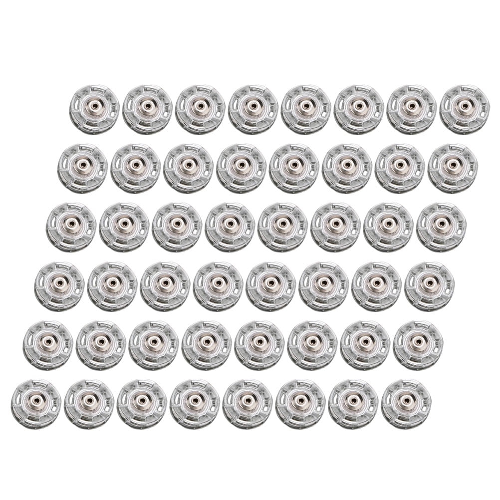50 Pcs Pants Buttons Invisible Hidden Buckle Women's 1.80X1.80X1.00CM ...