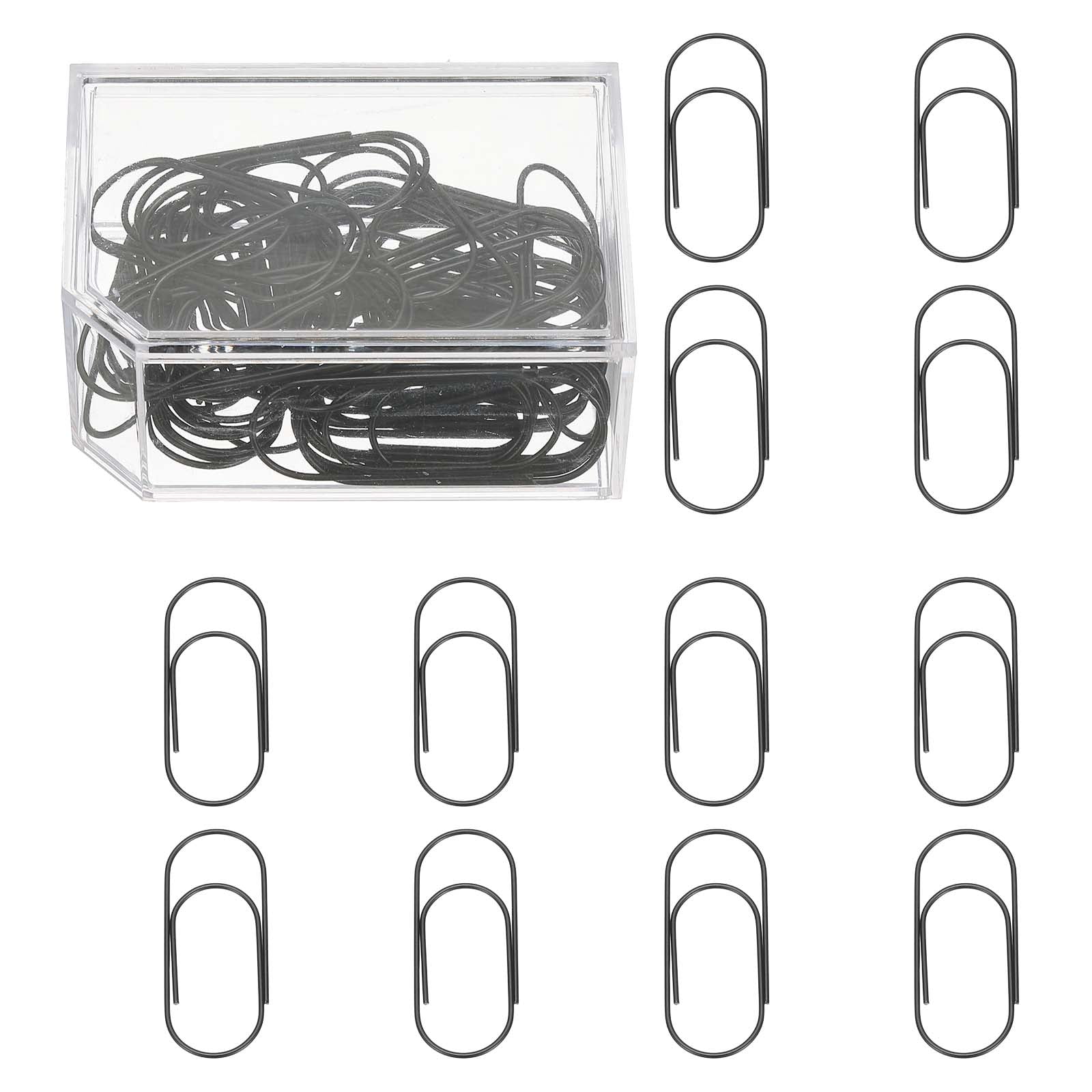 50 Pcs Paper Clip, Non-Skid Metal Paper Clamp Clips for Office Supplies ...