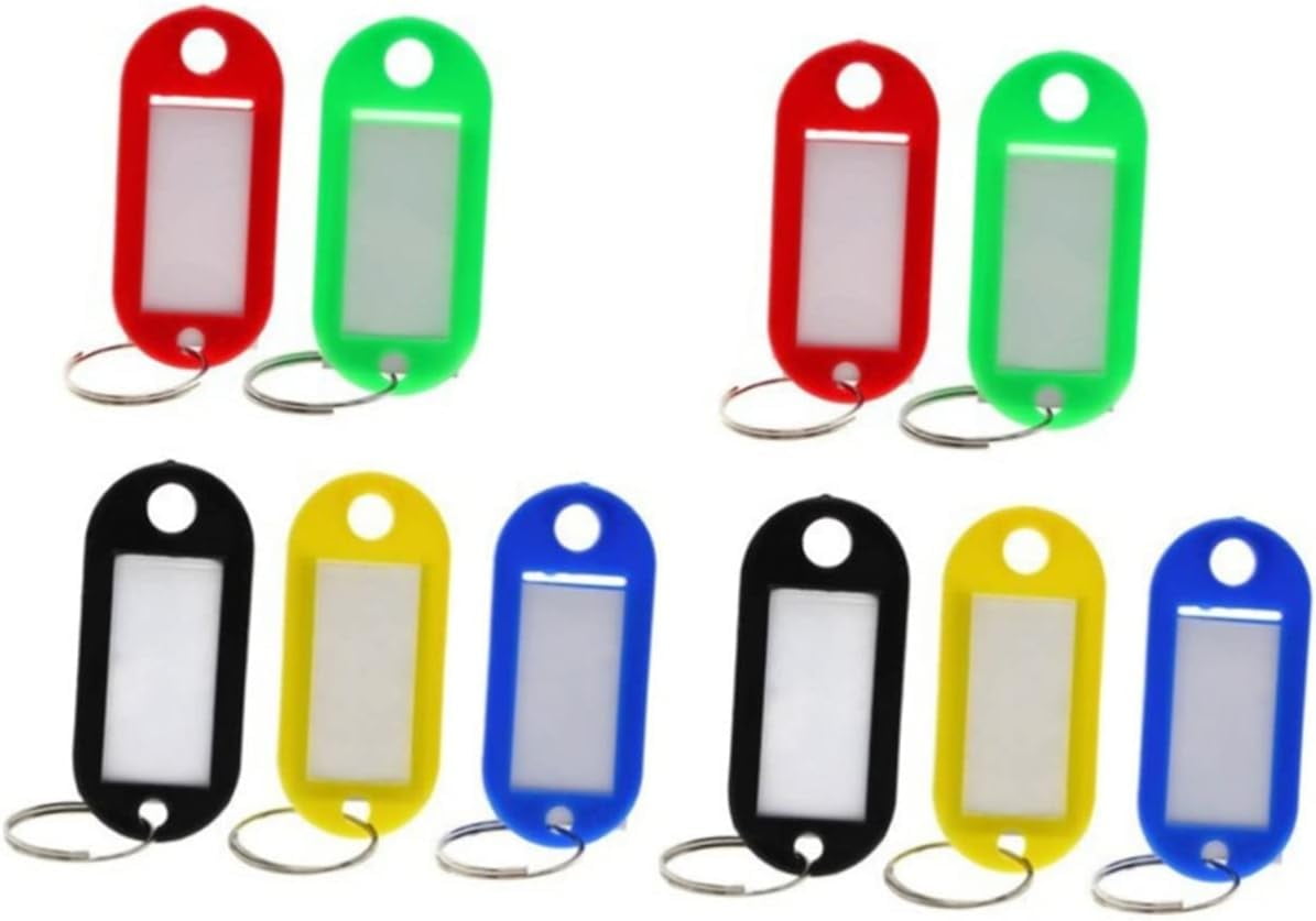 50 Pcs Paper Key Tags Keychain for Keys Paper Tabs Labels Key Labels ...