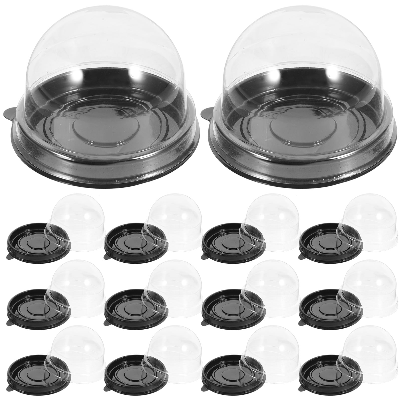 50 Pcs Pastry Packaging Box Cake Boxes Paper Cups Containers With Lids ...