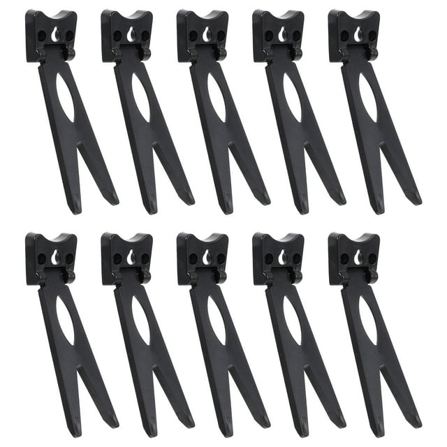 50 Pcs Photo Frame Stand Picture Mounting Brackets Tabletop Easel Black ...