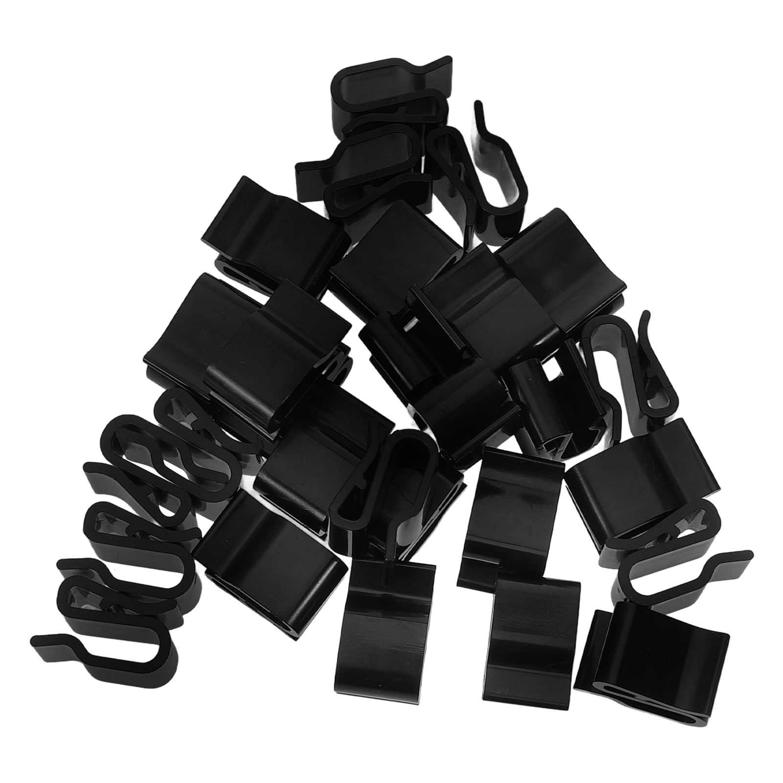 Cable Clips for Solar Panels Wire Fixing Clamps Black Plastic 50pcs ...