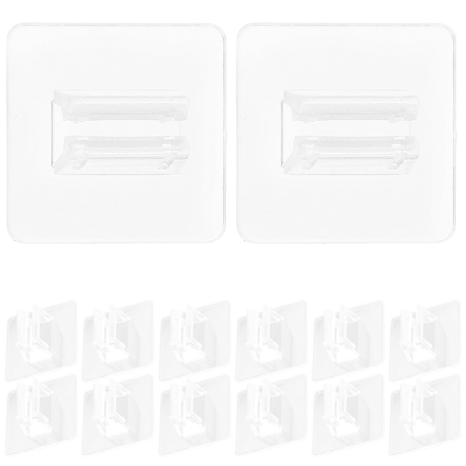 50 Pcs Place Card Holder Clear Business Display Shelf Cards Round ...