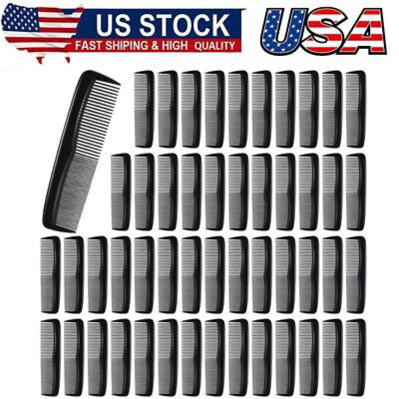 50 Pcs Pocket Combs for Men 5 Inch Cutting Comb with Wide and Fine ...