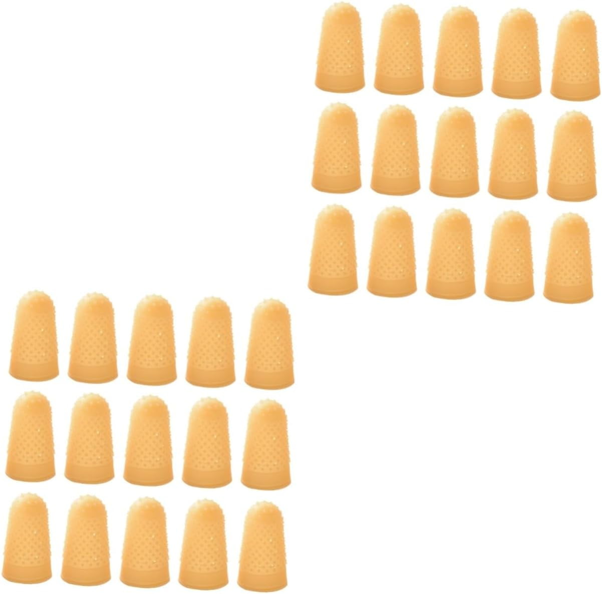 50 Pcs Pockmarked Finger Cots Rubber Finger Tips Rubber Fingertips Anti ...