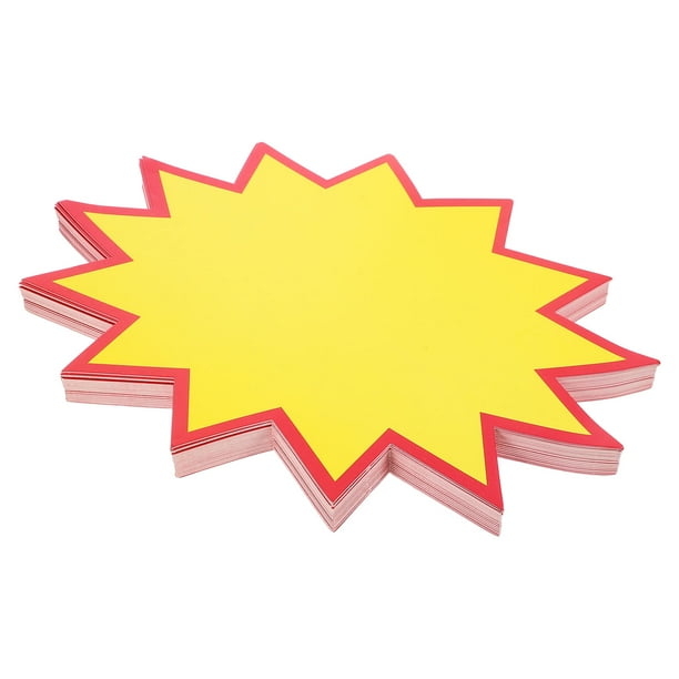 50 Pcs Price Tag Retail Sale Signs Flyer Explosive Sign Price Burst ...