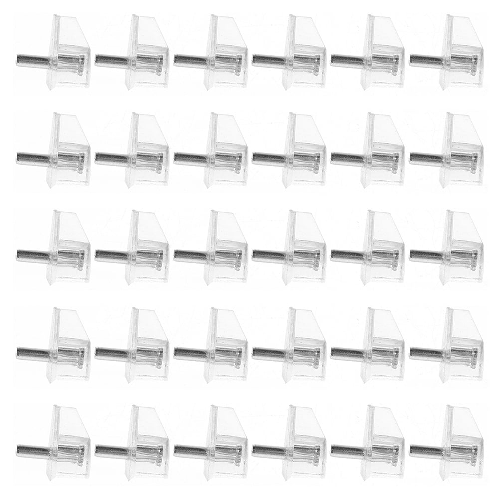 50pcs Clear Plastic Shelf Pegs for Furniture Shelves Transparent ...