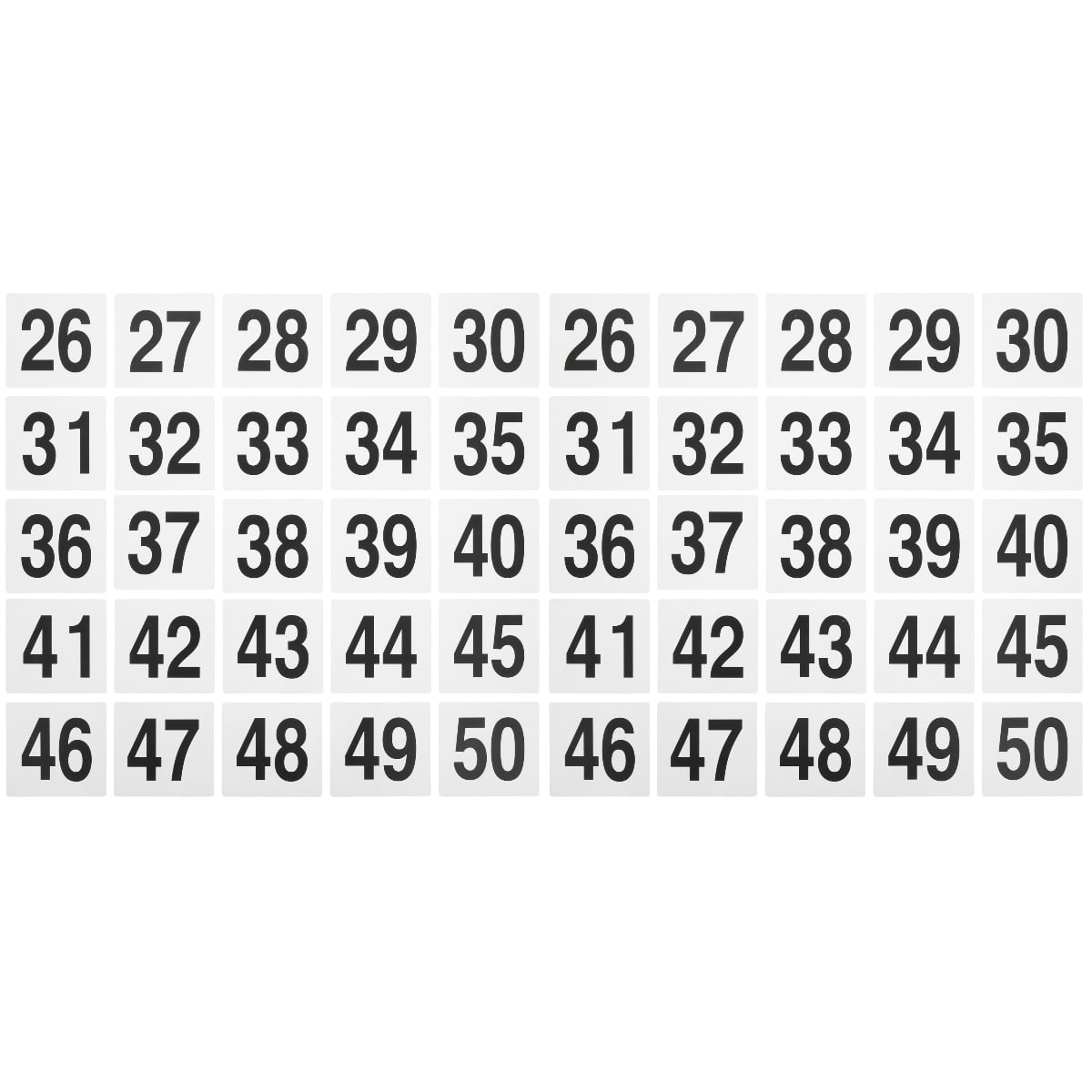 50 Pcs Restaurant Table Numbers Tent Table Numbers Seating Reserved ...