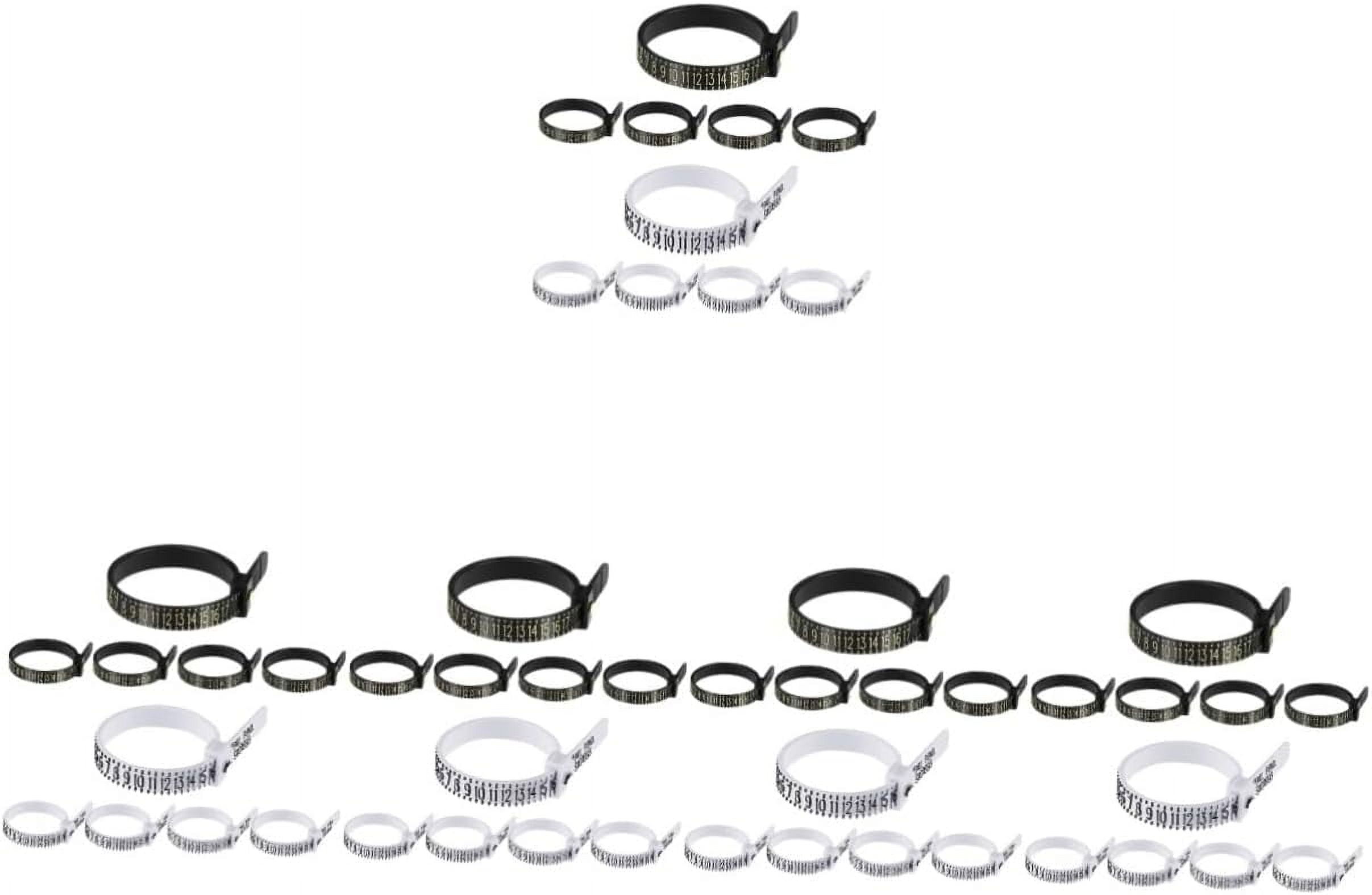 50 Pcs Ring Circumference Measurement Swan Cake Topper Ring Measuring ...