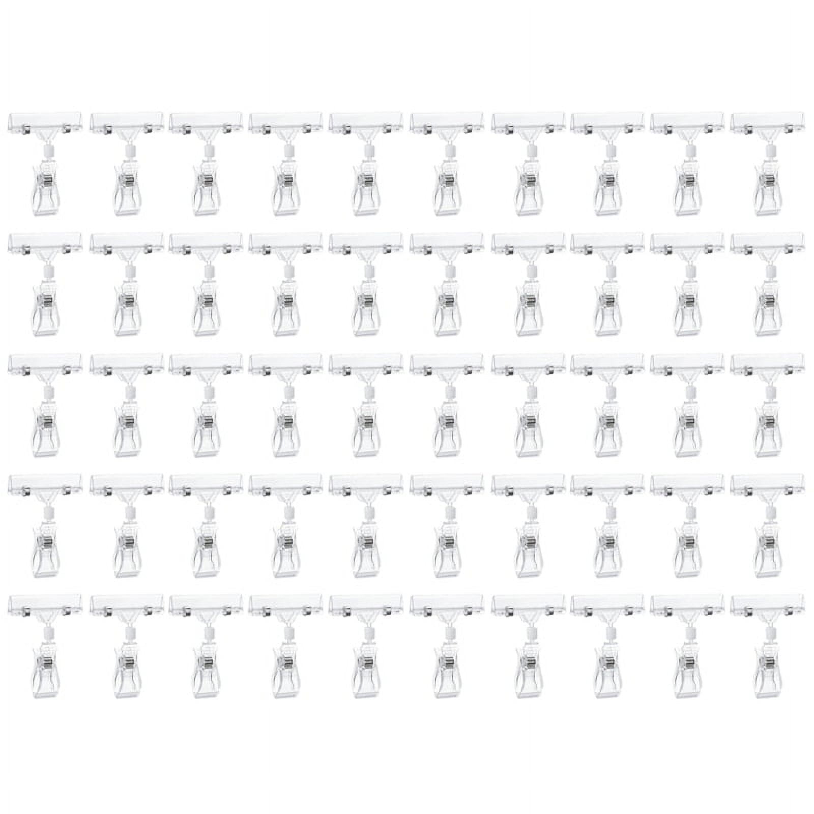 50 Pcs Rotatable Sign Clips, Double-Sided Merchandise Holders - Walmart.com