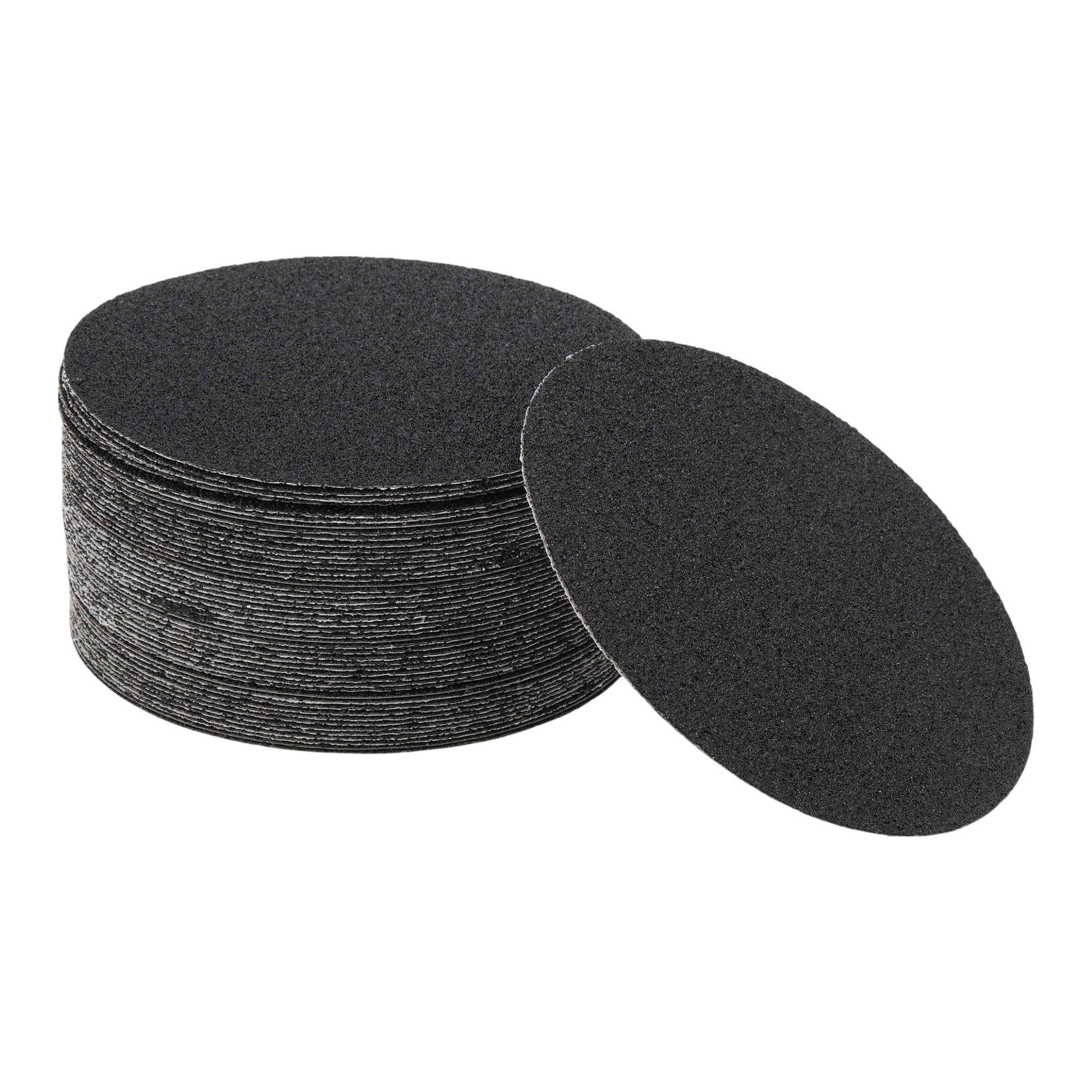 50 Pcs Round Sandpaper 60 Grit Hook and Loop Sanding Sheets Universal ...