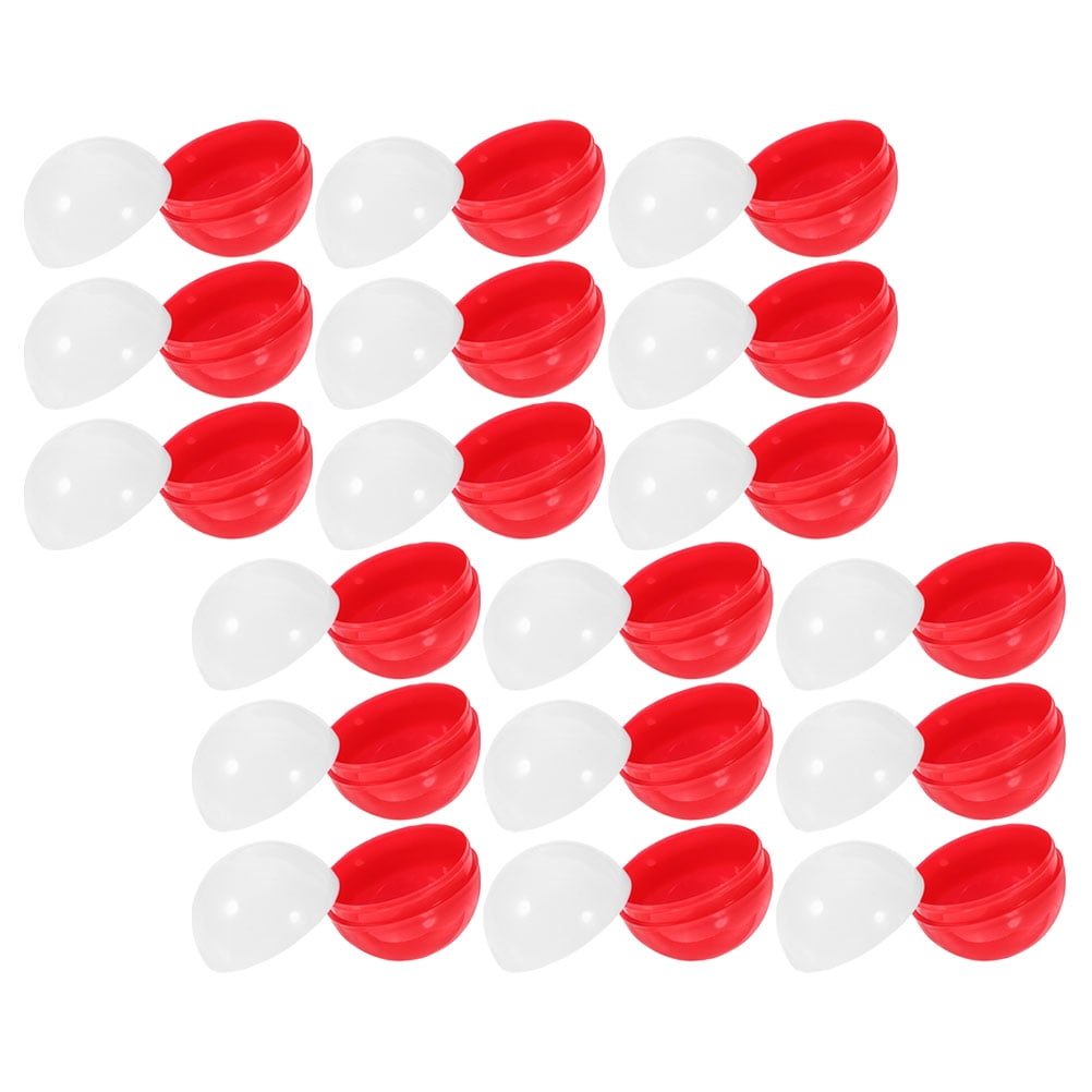 50 Pcs Round Shell Gumball Machine Plastic Ball Fillable Fillable Round ...